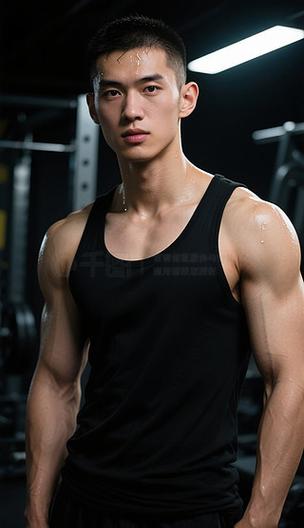 健身教练图片肌肉男图标