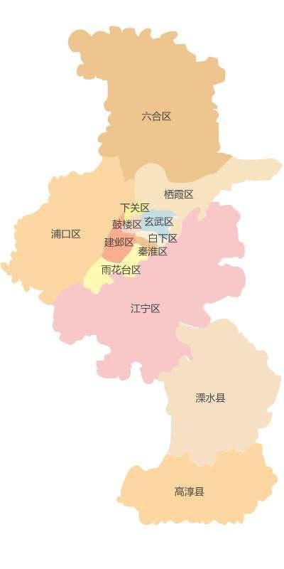 南京行政区划地图图标