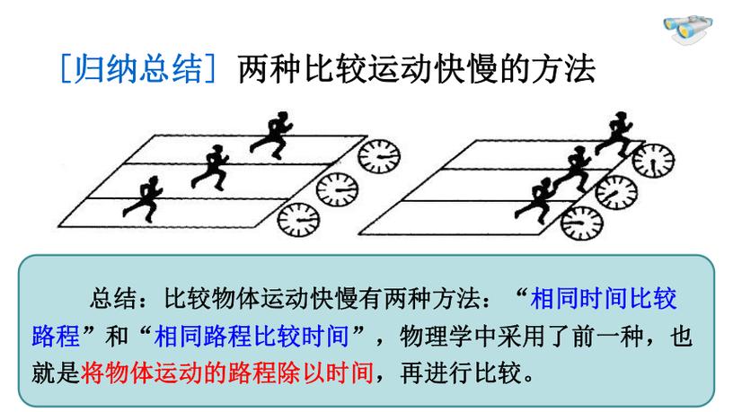 运动快慢的比较方法截图