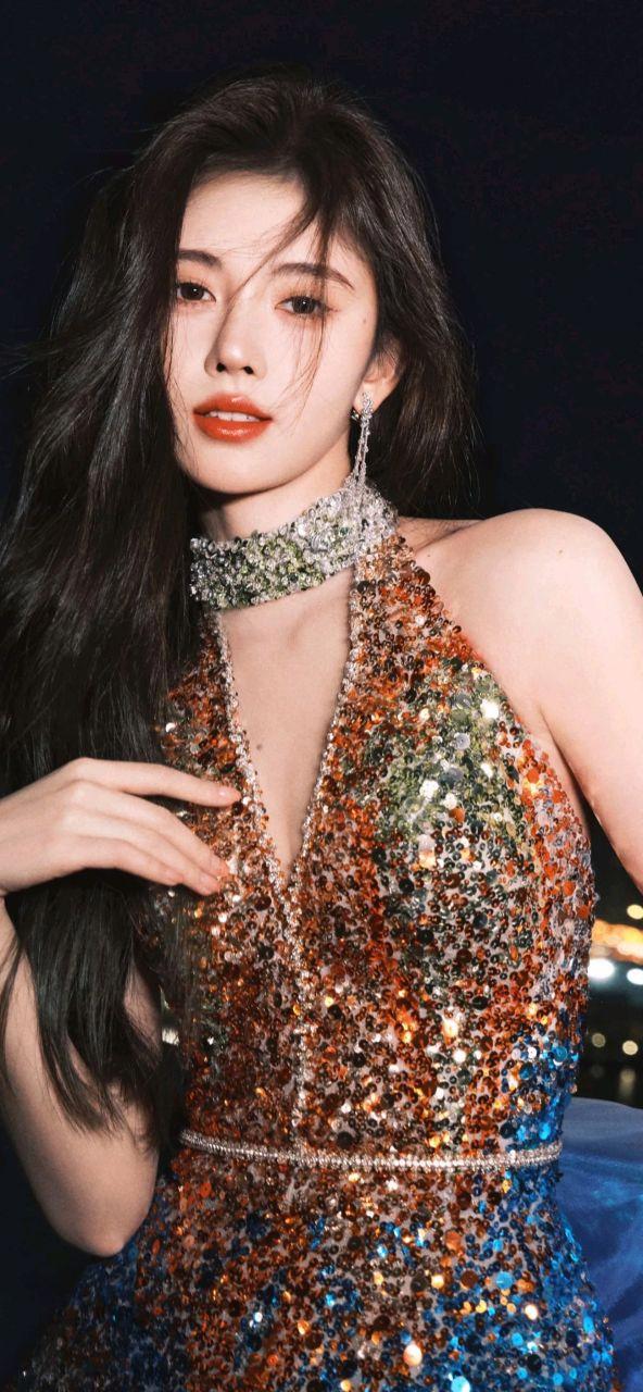 鞠婧祎三格壁纸超清图标