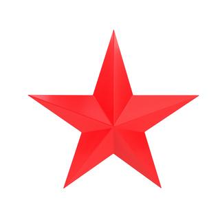 红色的五角星图标