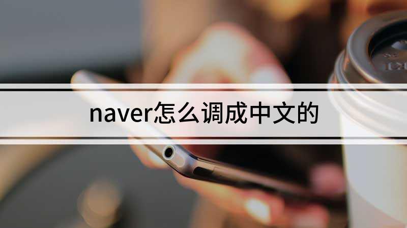naver改成中文版图标