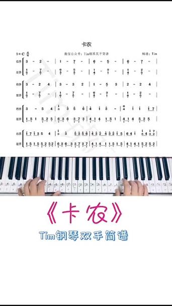 卡农钢琴曲谱 简谱图标