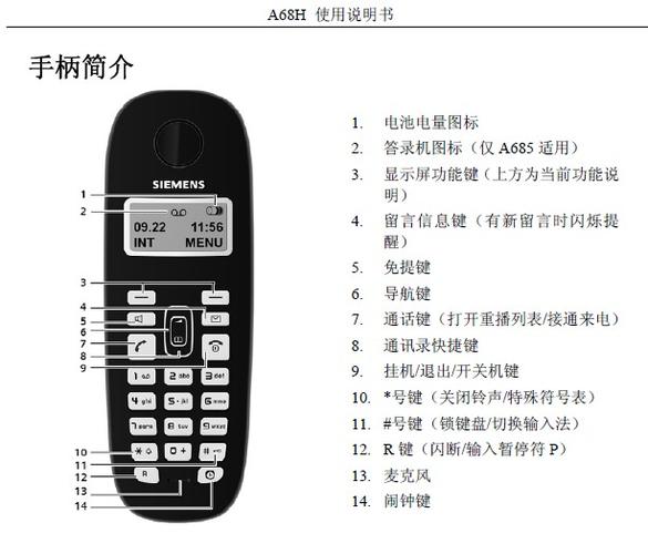 gigaset电话机说明书截图