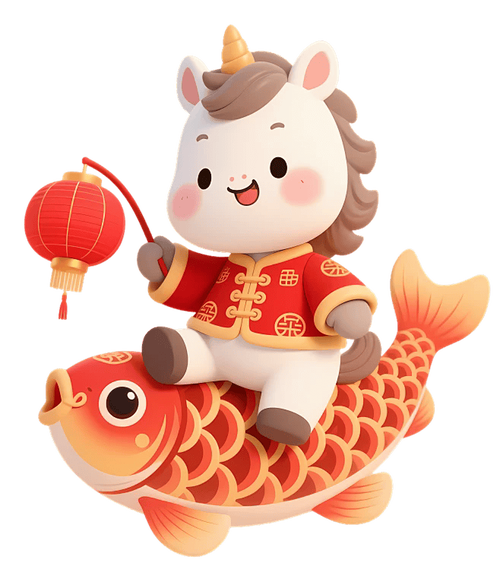 新年快乐小鱼跳跳