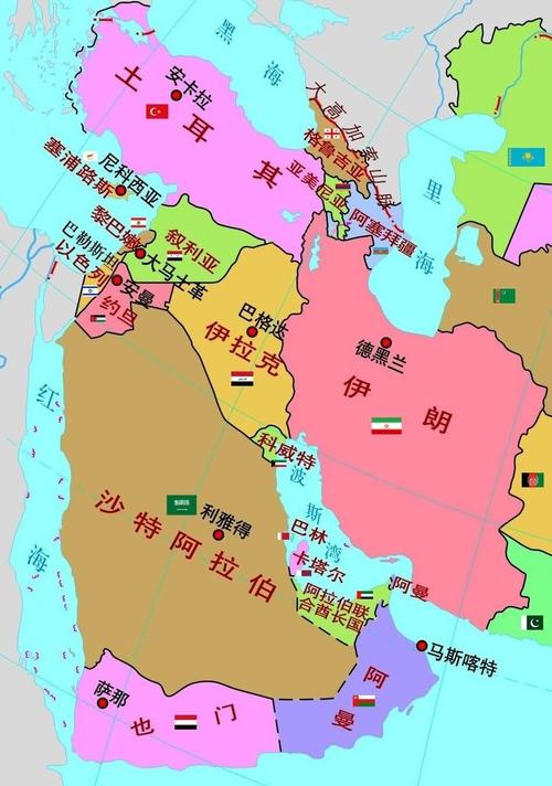 以色列伊朗地图中文版图标