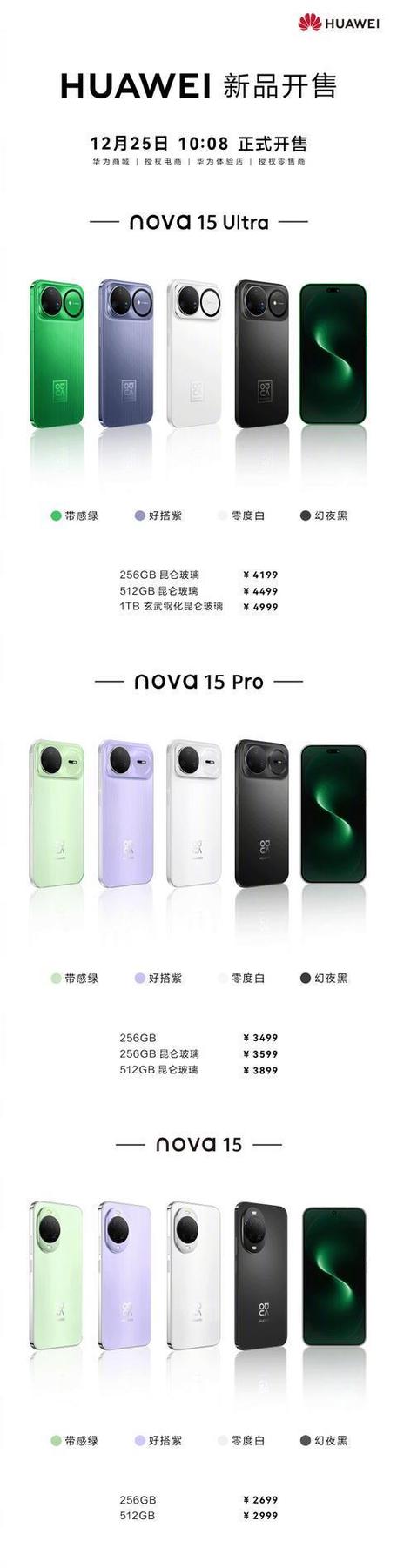 华为nova15价格多少钱图标