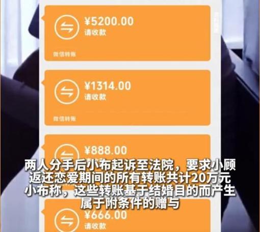 情侣分手了转账记录能要回钱吗图标