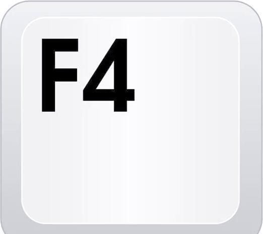 桌面按f4键图标