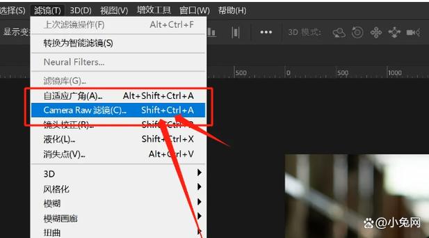 ps怎么打开camera raw图标