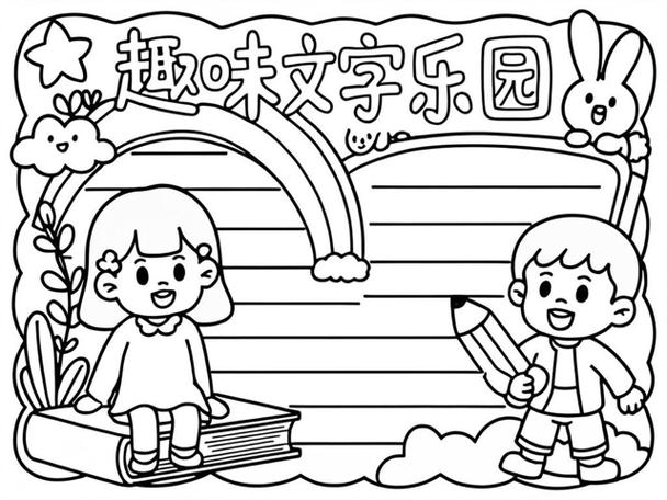 趣手抄报图标