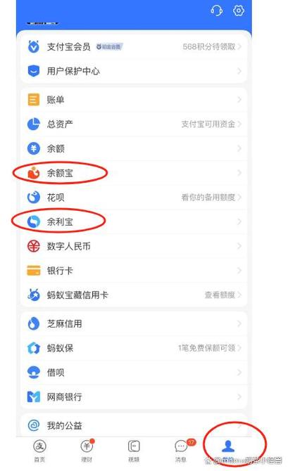 支付宝余额宝与余利宝的区别在哪里图标