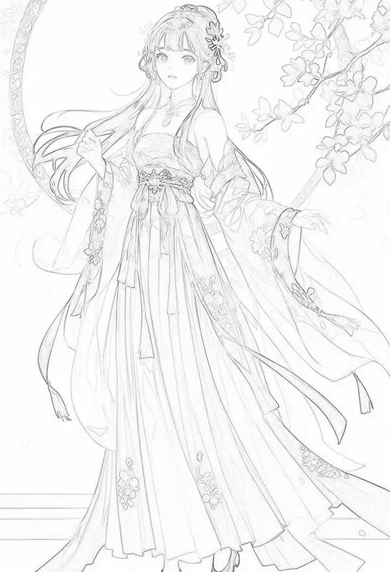 仙女画法简单图标