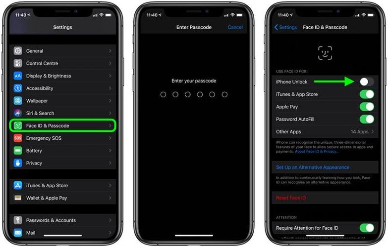 iphone戴口罩解锁设置