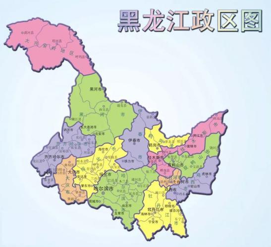 黑龙江省地图高清地图图标