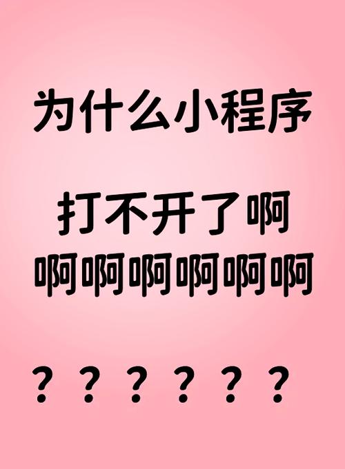 为什么小程序打不开截图