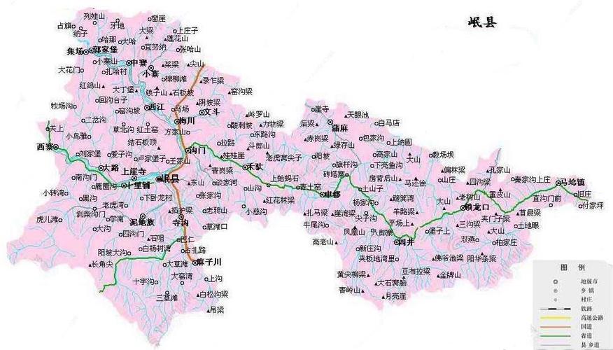 岷县地图图标