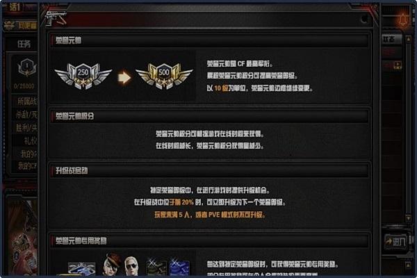 cf荣誉背景怎么获得图标