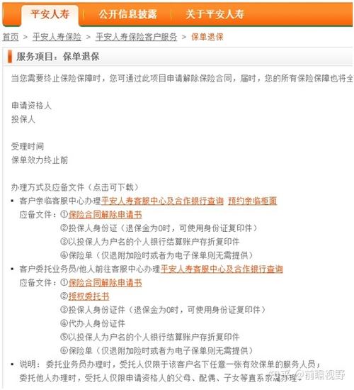 平安保单退保在线流程图标