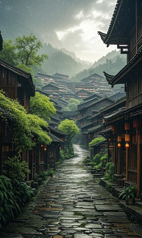 古风小镇图标