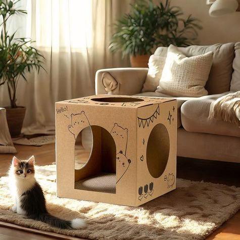 猫咪纸盒
