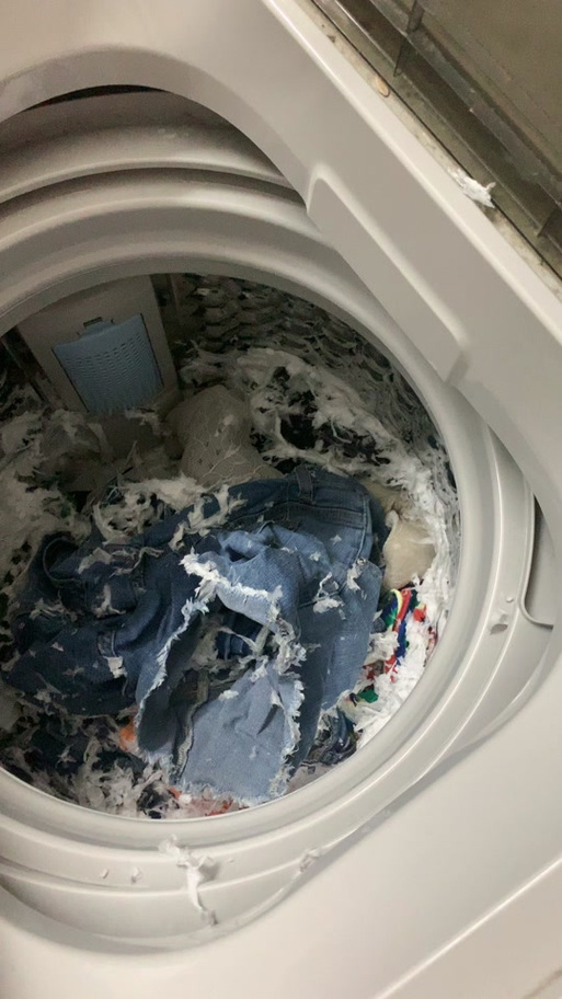 洗衣机里进卫生纸有事吗图标