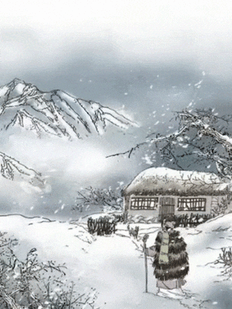 雪景图片配文字图标