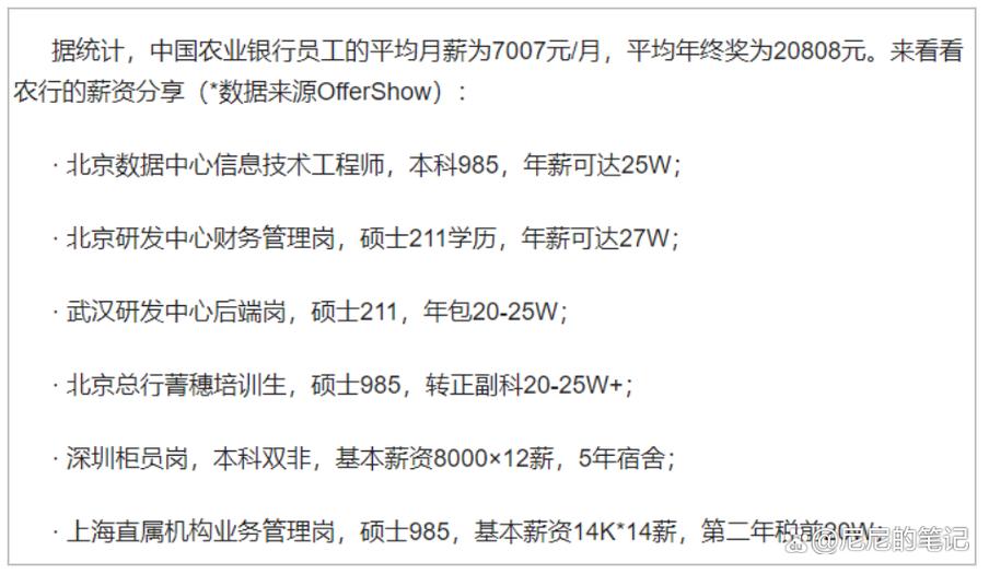 农行正处级干部年薪多少截图