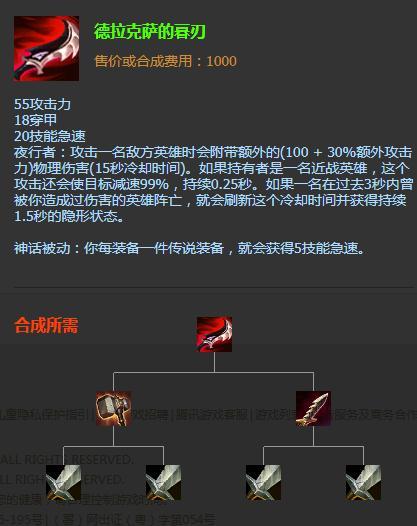 英雄联盟装备有哪些图标