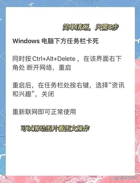 电脑任务栏卡死是什么原因图标
