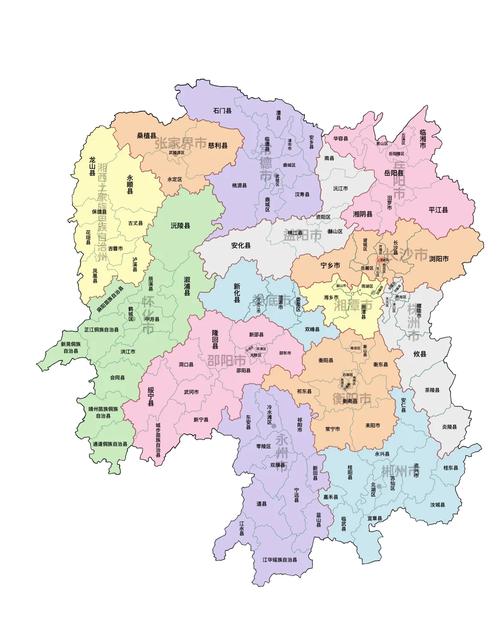 湖南省地图全图可放大图标