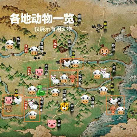 烟雨江湖资源点大全图标