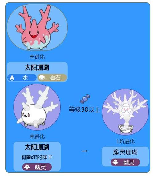 剑盾太阳珊瑚和魔灵珊瑚图标