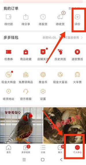 拼多多上怎么评论截图
