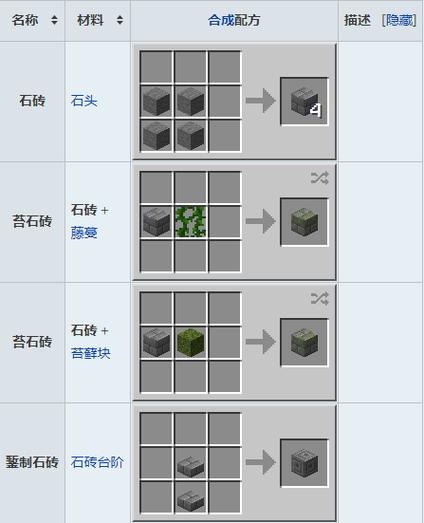 我的世界石砖截图