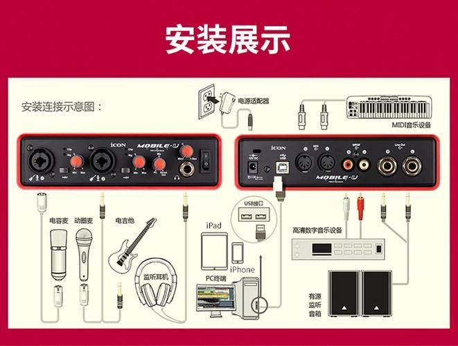 用电脑直播怎样连接外置声卡图标