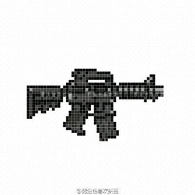 拼豆武器枪图标
