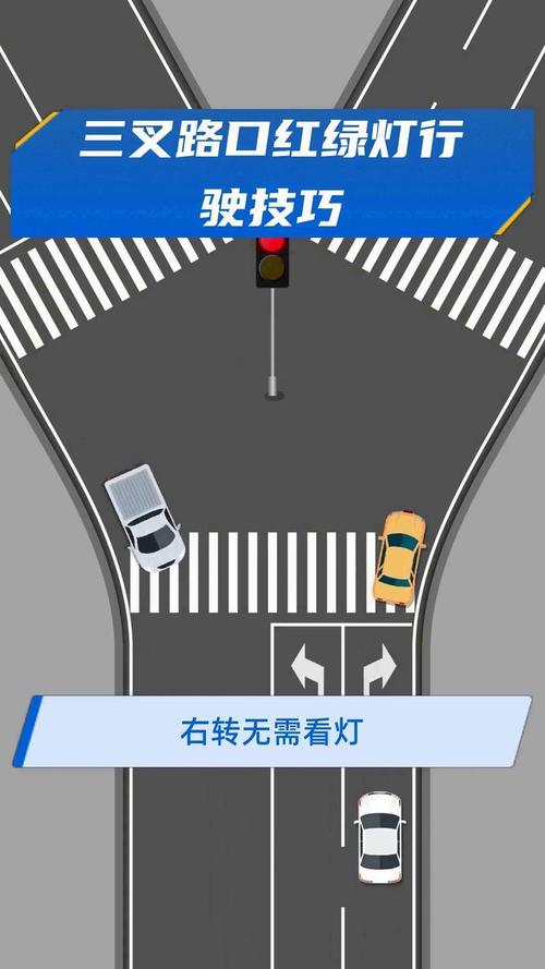 三叉路口红绿灯图标