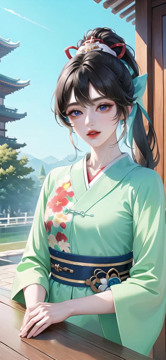 动漫古装少女服装图标