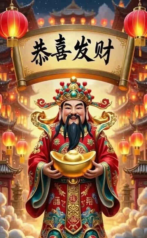 财神到迎财神祝福语图标
