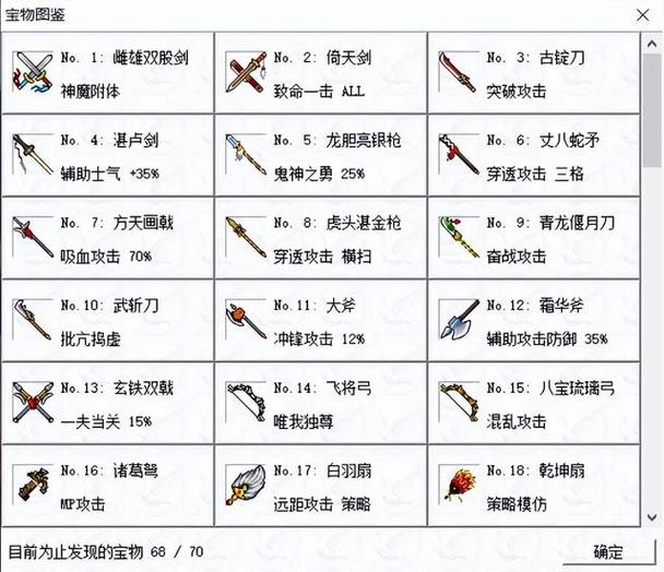 三国英杰传隐藏物品获取方法