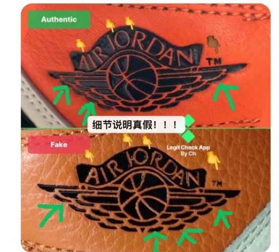 如何区分aj真假图标