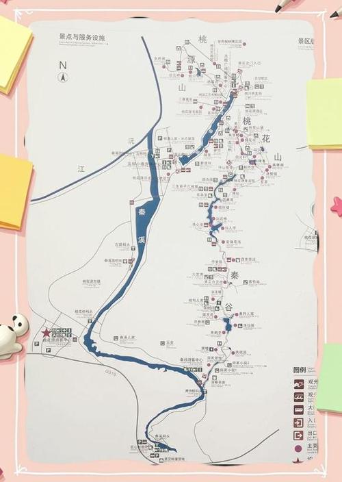 桃花源一日游最佳路线图标