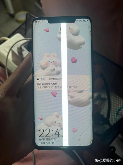 手机屏幕突然出现白色条纹图标