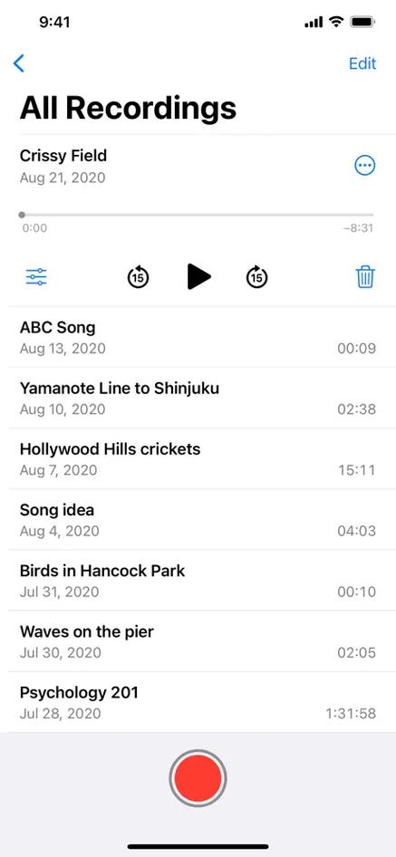 备忘录语音录入图标