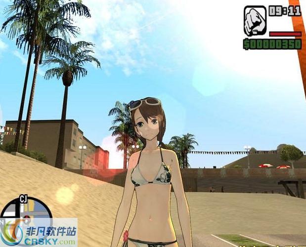 圣安地列斯沙滩美女图标
