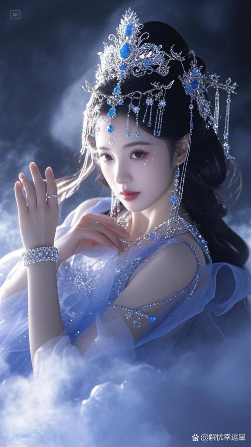 蓝色宫装截图