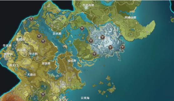原神丘丘霜铠王位置图标