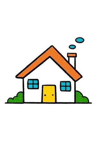 可爱小屋简笔画图标