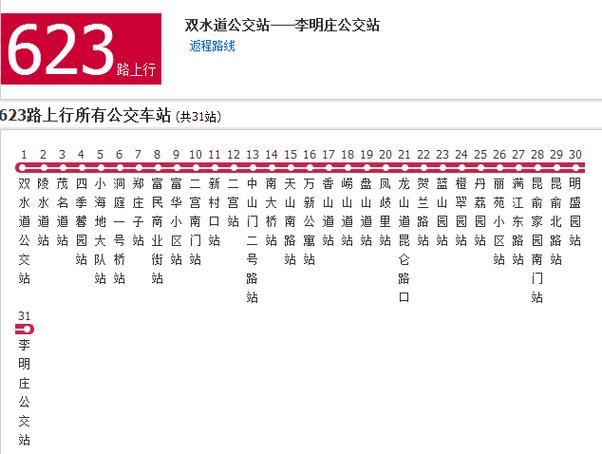 623路公交车路线查询图标